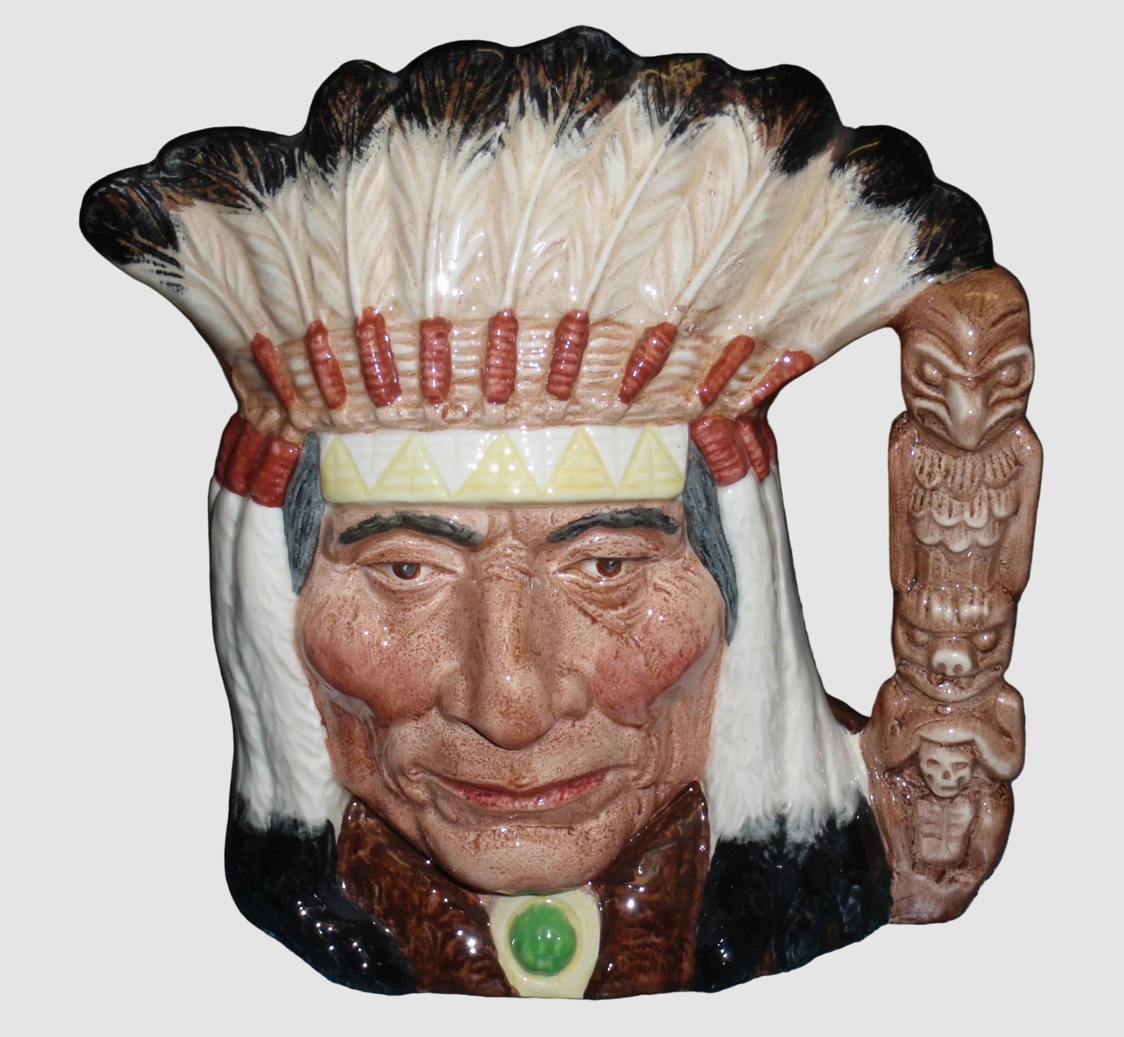 "North American Indian" D6611 Royal Doulton Character Toby Jug Indian ...