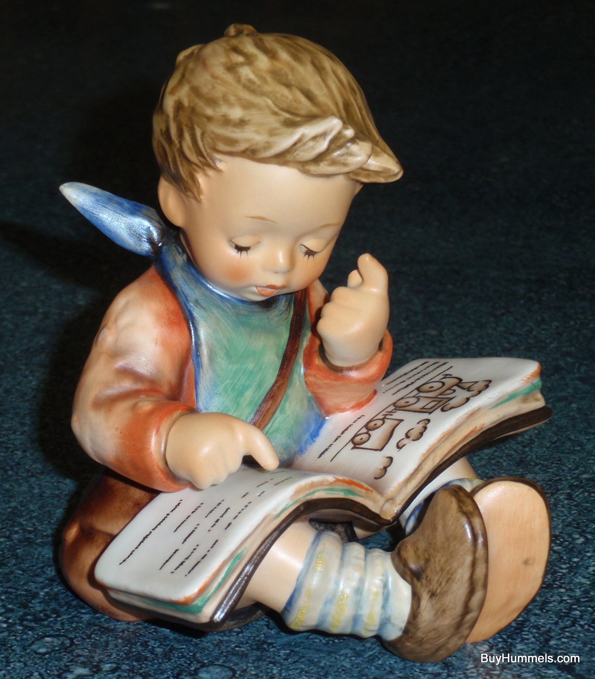 "Thoughtful" Goebel Hummel Figurine #415 - Little Boy Reading A Book ...
